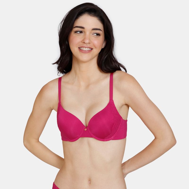 Buy Zivame Marshmallow Push Up Wired Medium Coverage Bra Jazzy Pink