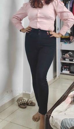 Buy DOLCE CRUDO Black Skinny Fit High Rise Denim Jeans Online