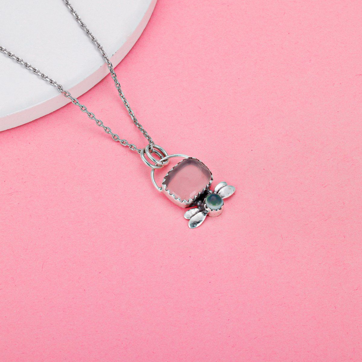 Buy GIVA Oxidised Silver Stoned Butterfly Pendant for Womens and Girls ...