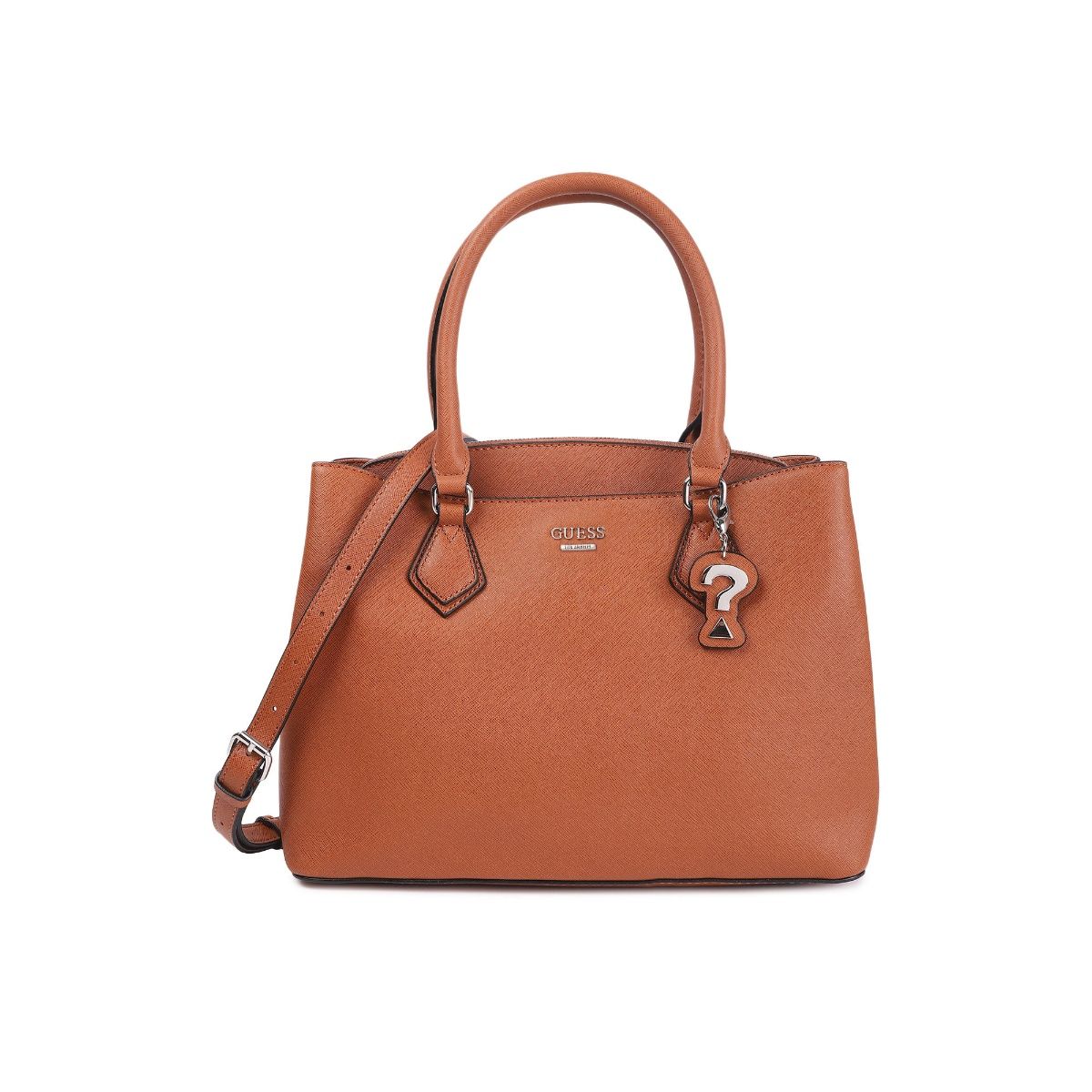 Buy Guess GOODWIN SATCHEL Brown Satchel Online