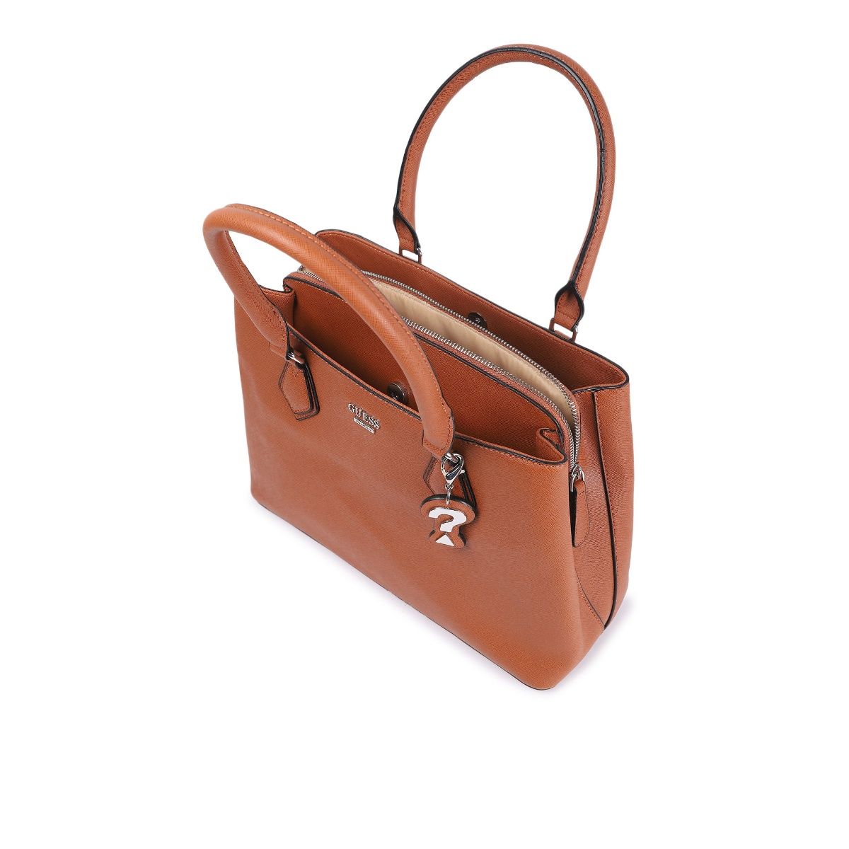 Buy Guess GOODWIN SATCHEL Brown Satchel Online
