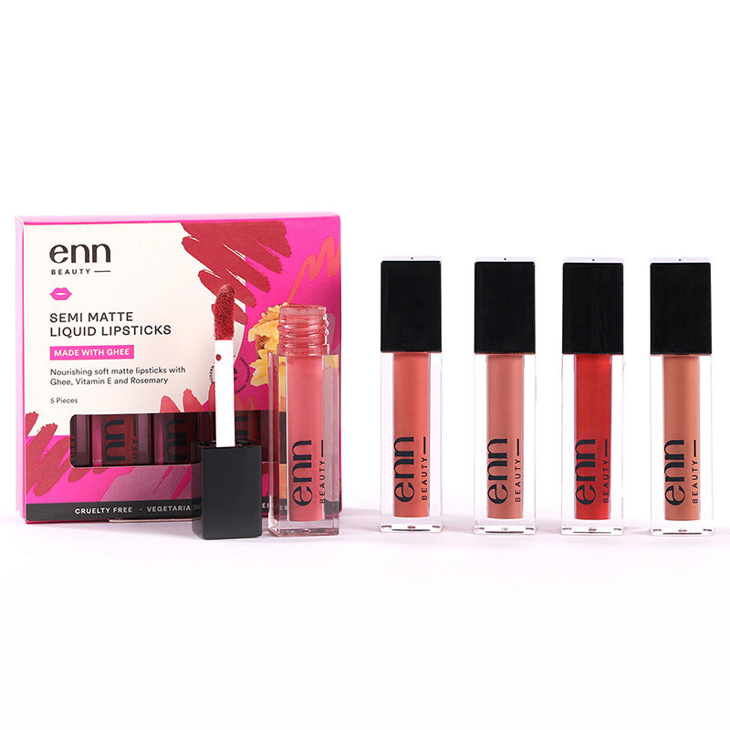 Buy ENN Lightweight Matte Liquid Lipstick Kit (Set Of 5) Online