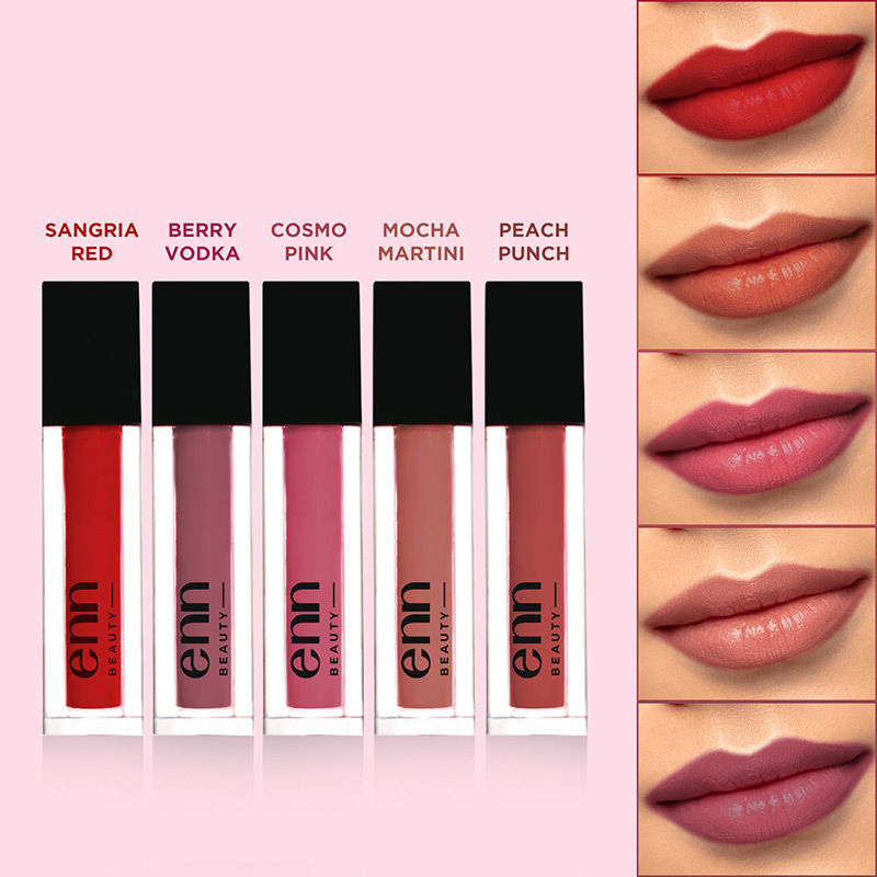 Buy ENN Lightweight Matte Liquid Lipstick Kit (Set Of 5) Online
