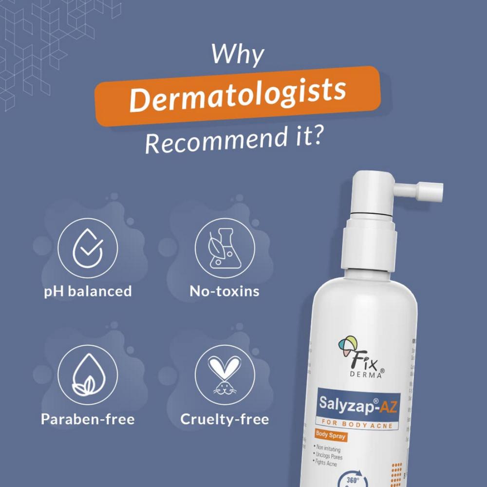 Buy Fixderma 2% Salicylic Acid + 2% Azelaic Acid Salyzap AZ Acne Body ...