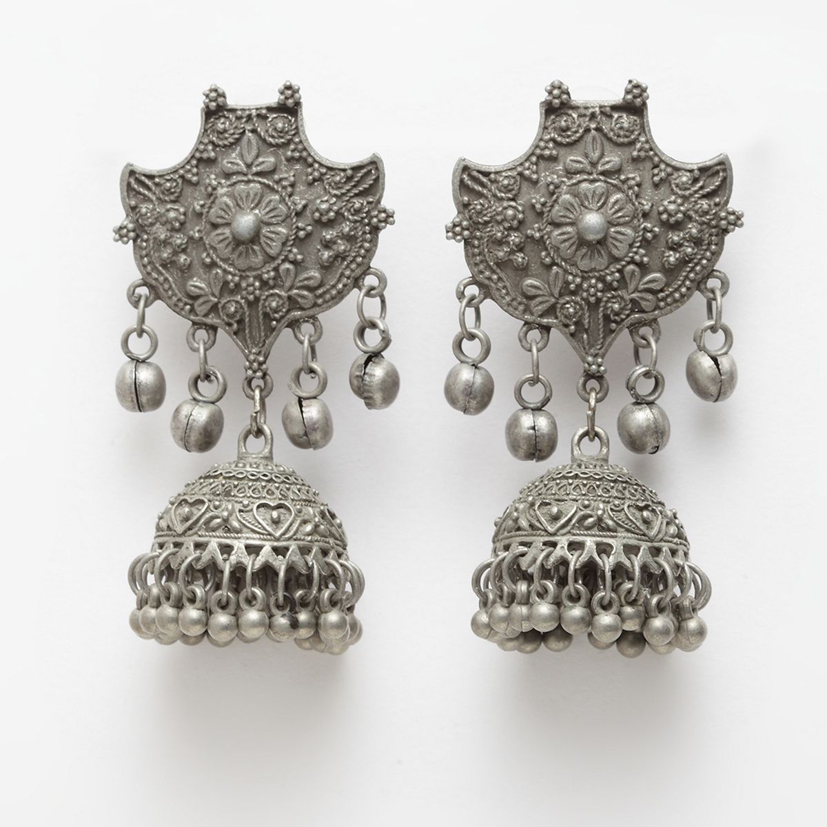 Moedbuille Ghungroo Studded Afghan Tasselled Design Antique Oxidised ...