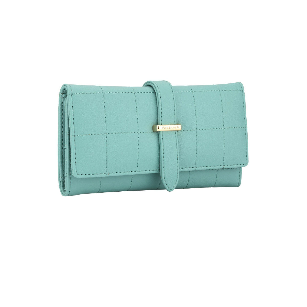 Buy Fastrack Quilted Teal Wallet Online
