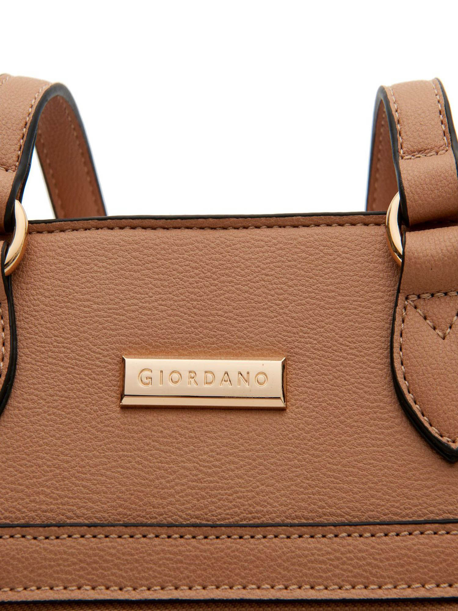 Buy Giordano Tan Solid Tote Bag Online