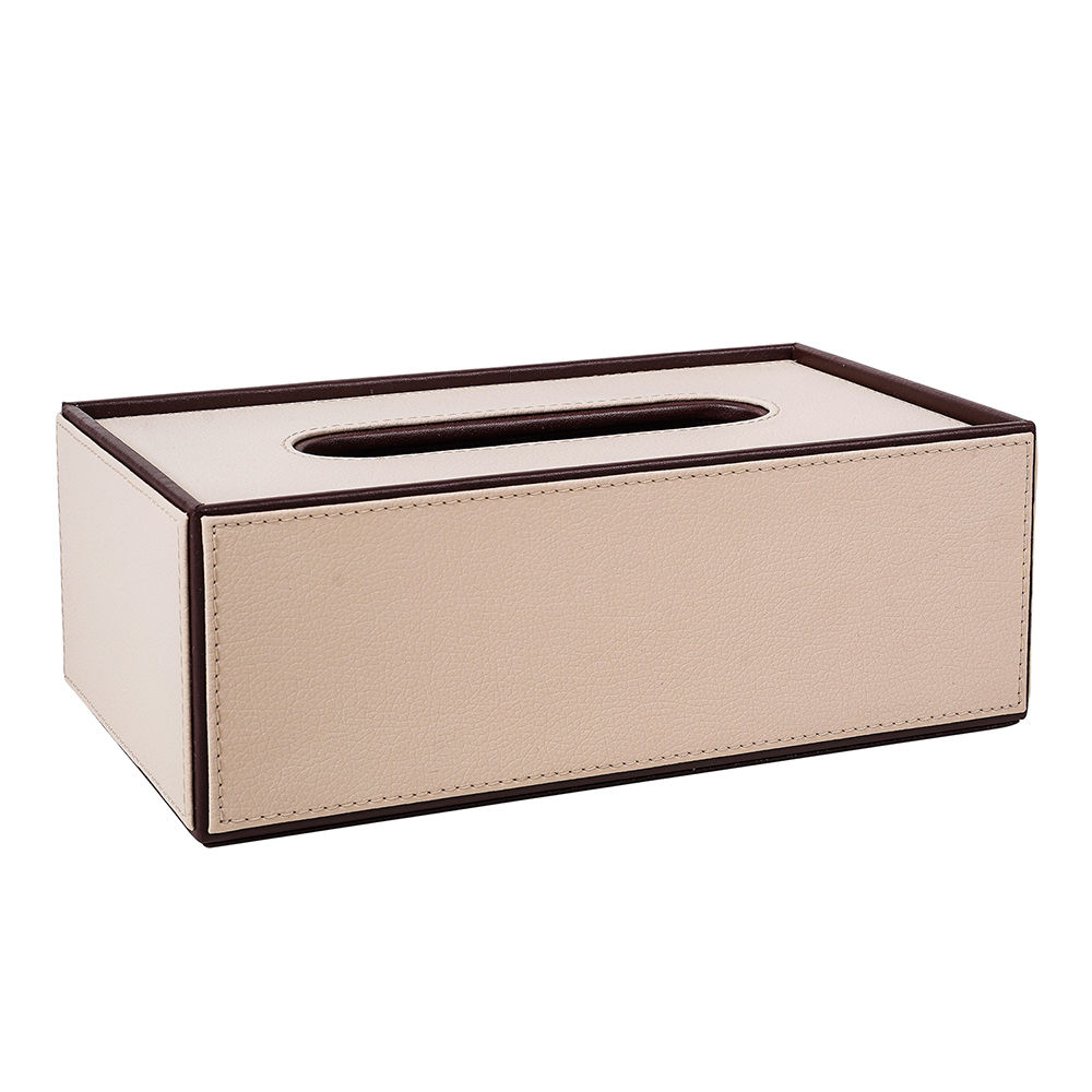 Buy Pure Home + Living Cream Brown Tissue Box Online