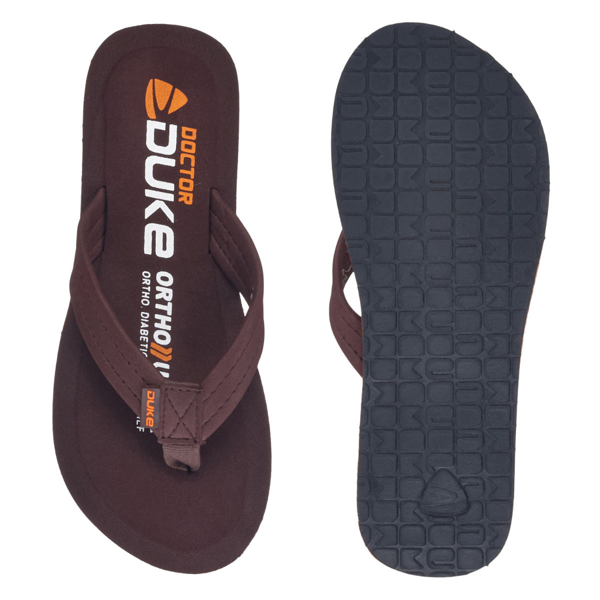 Duke Graphic Brown Flip Flops: Buy Duke Graphic Brown Flip Flops Online ...