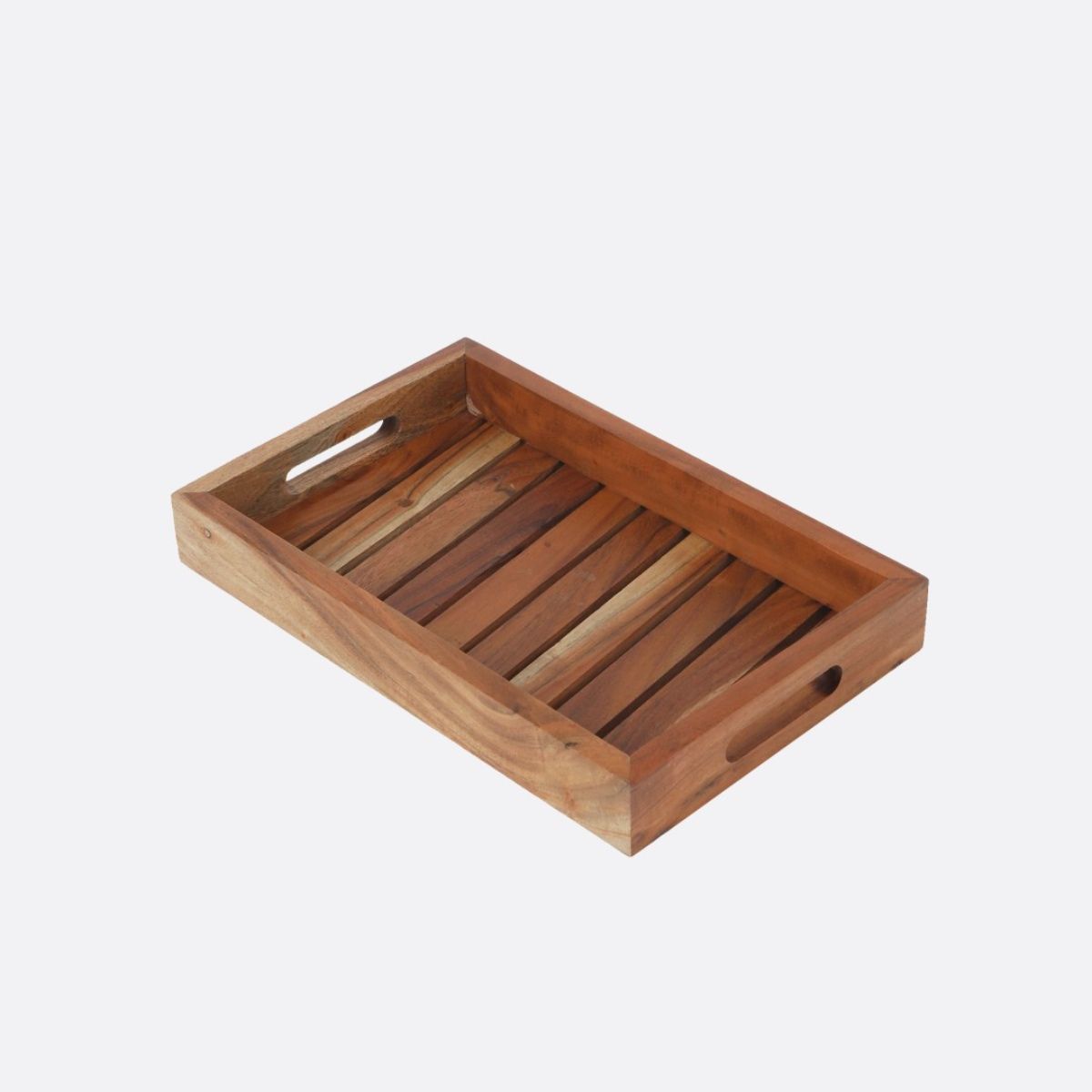Buy Brick Brown In Acacia Serving Tray Online