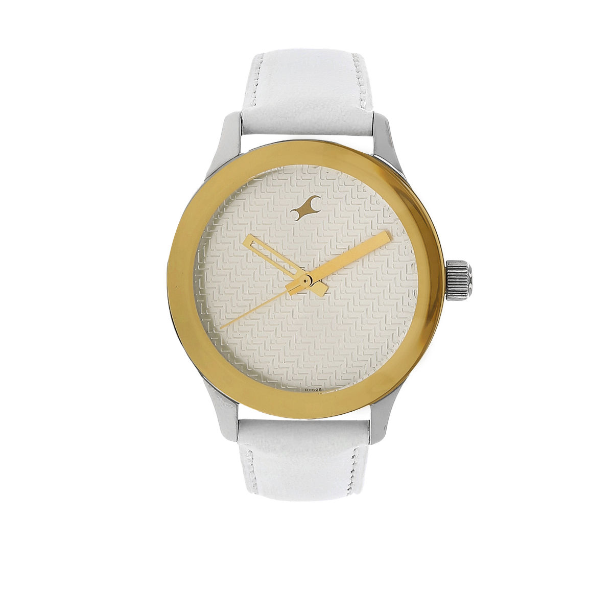 Fastrack Silver Dial White Leather Strap Watch: Buy Fastrack Silver ...