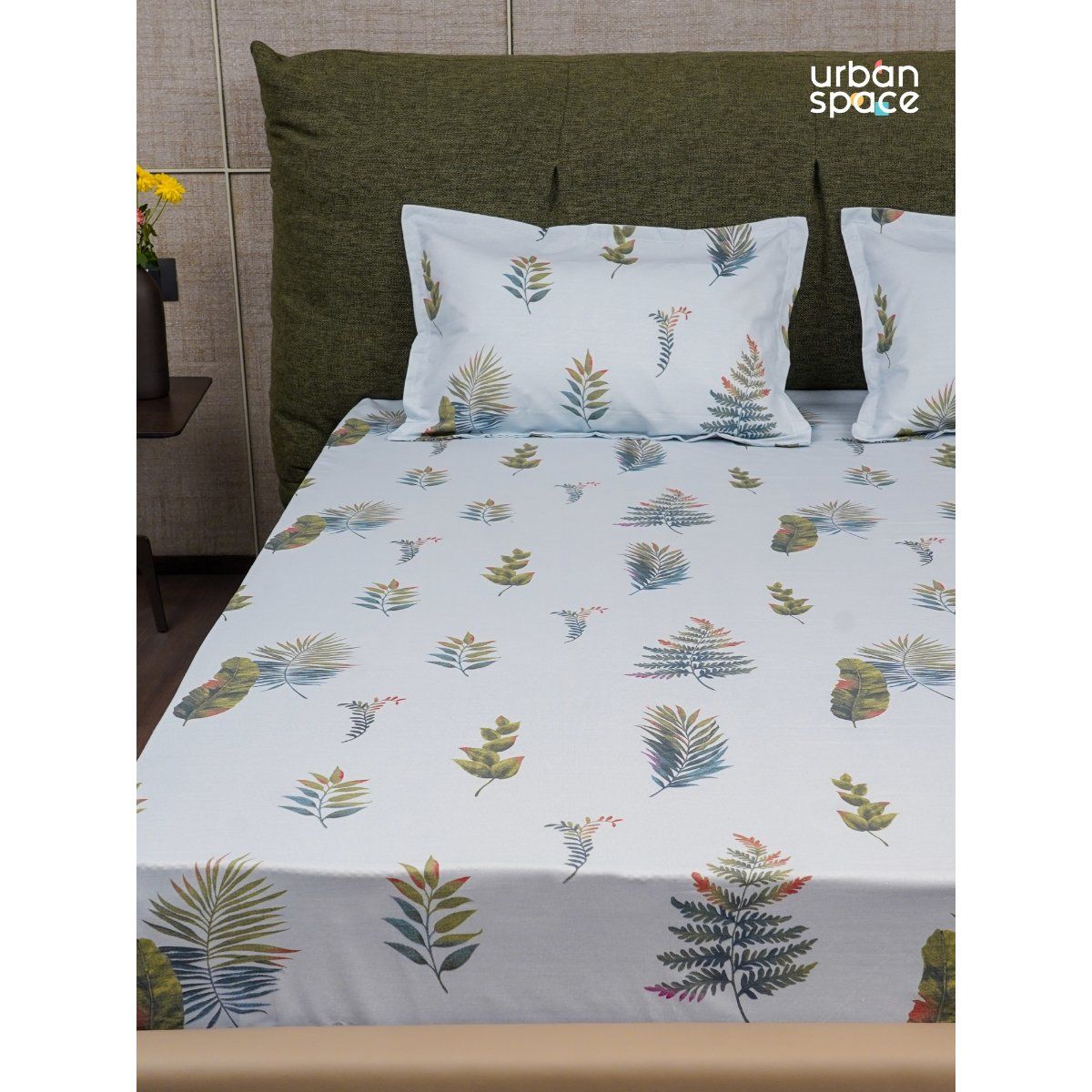 Buy Urban Space Serene 200 TC Cotton Bedsheets For Single Bed Fall ...