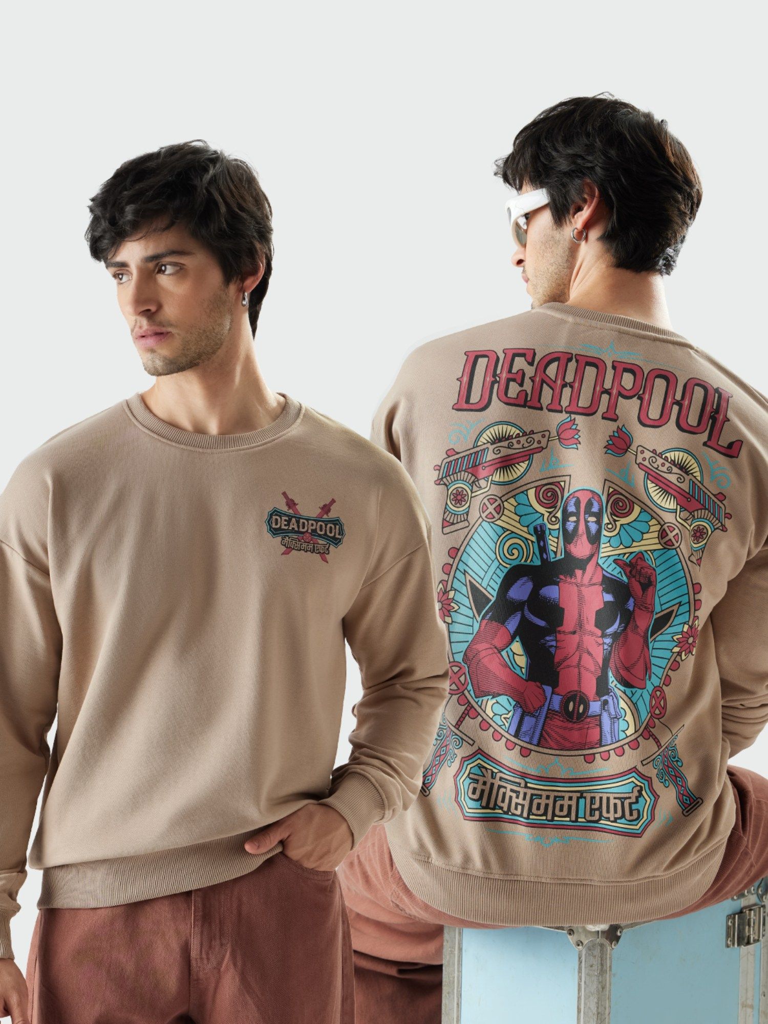 Buy The Souled Store Official Truck Art- Deadpool Men Oversized ...