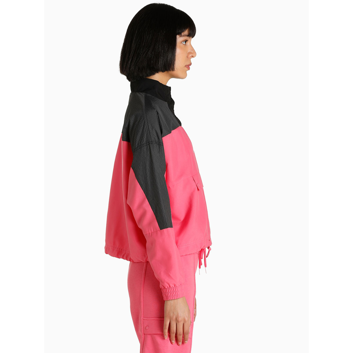 Buy Puma Swxp Half Zip Woven Women Pink Jacket Online