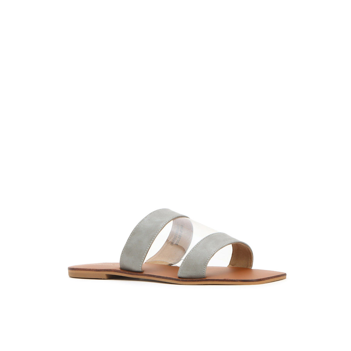 Forever 21 Transparent Faux Leather Grey Flats: Buy Forever 21 ...