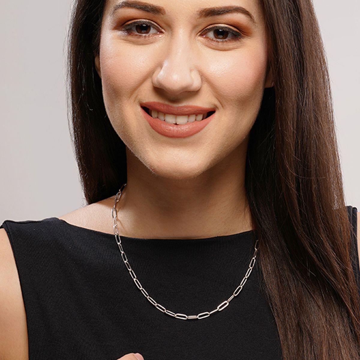 Buy Tipsyfly Silver Medium Staple Chain Online