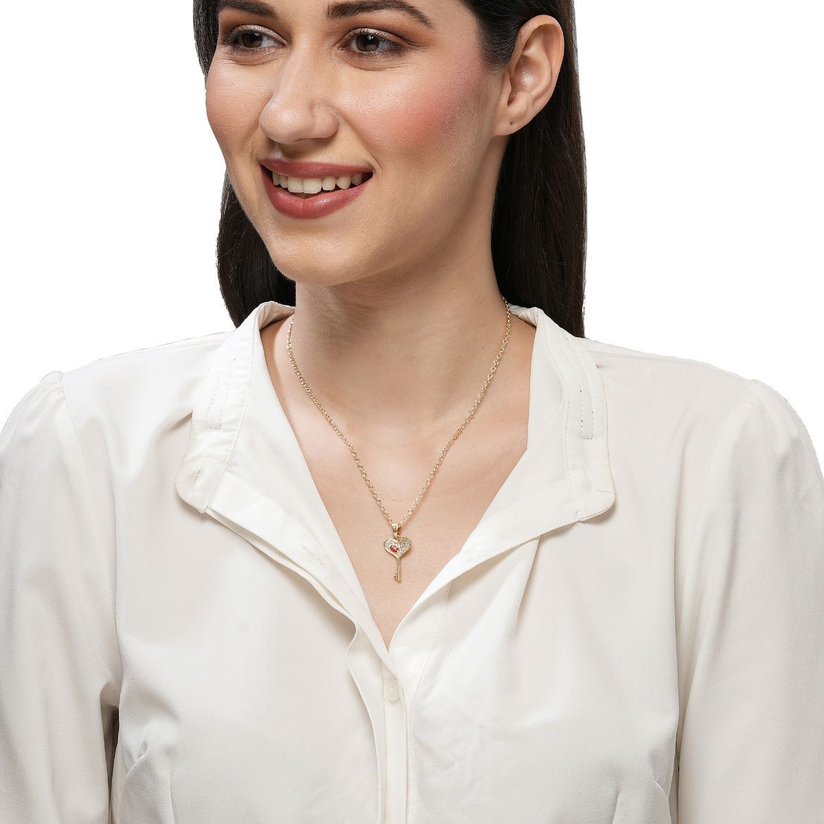 Buy Tipsyfly Gold Ladybug Key Necklace Online