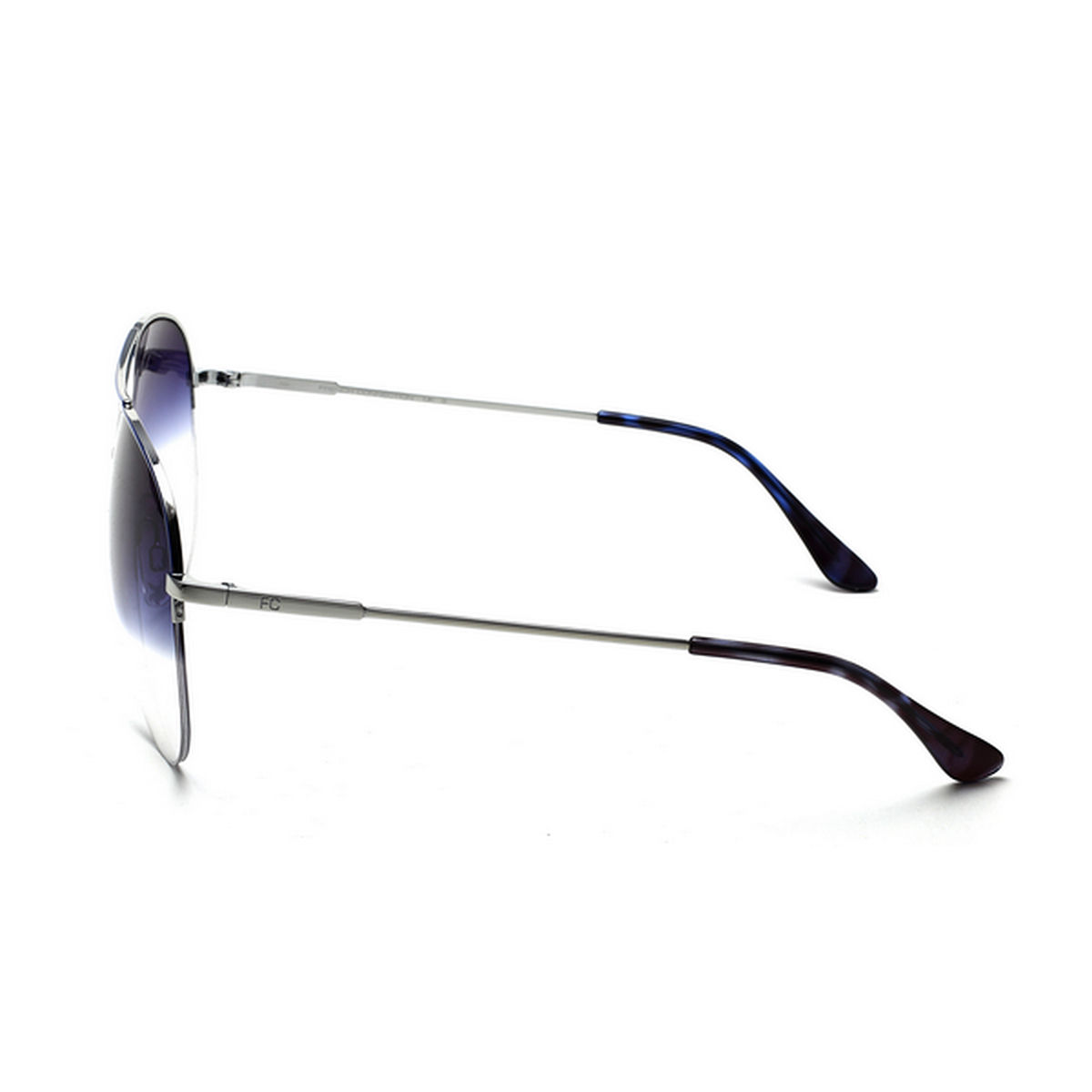 Buy French Connection Blue Gradient Lens Aviator Sunglass Half Rim ...
