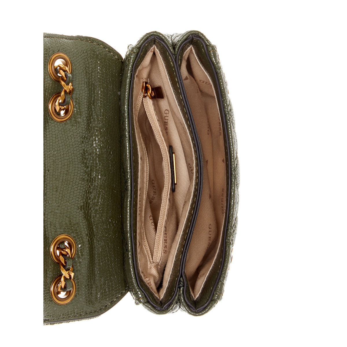 Buy Guess Olive Textured Sling Bag Online