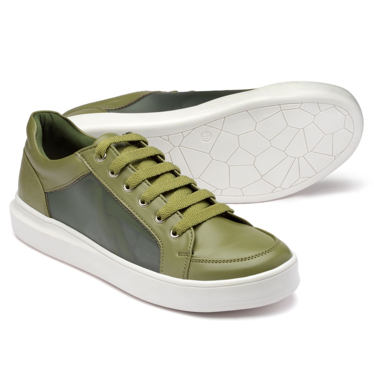 Buy SOLETHREADS Lucid Green Solid Women Casual Shoes Online