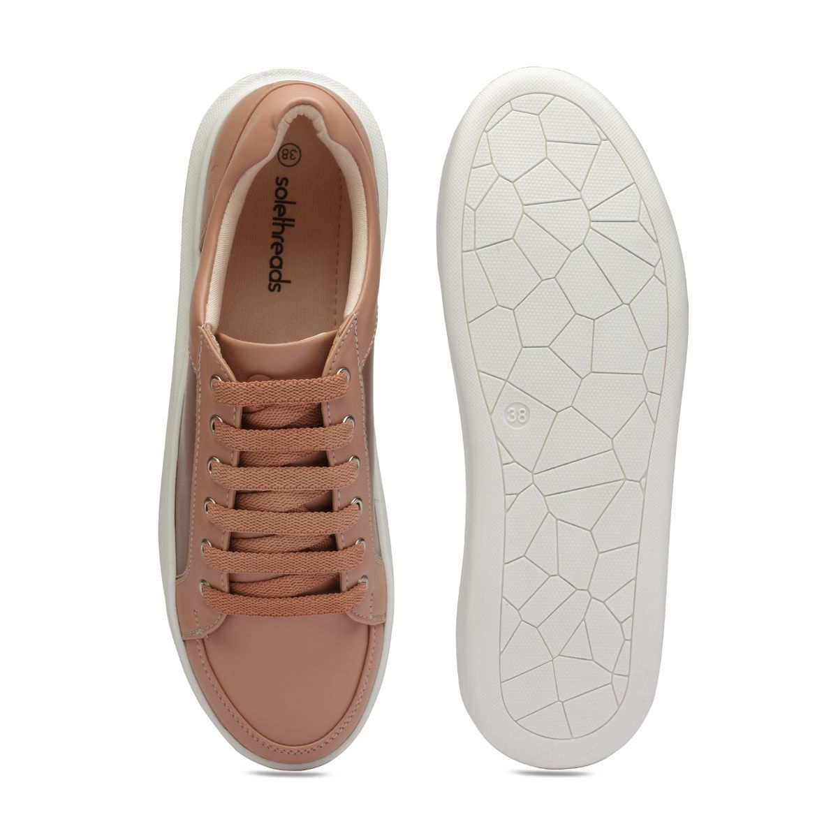 Buy SOLETHREADS Lucid Brown Solid Women Casual Shoes Online