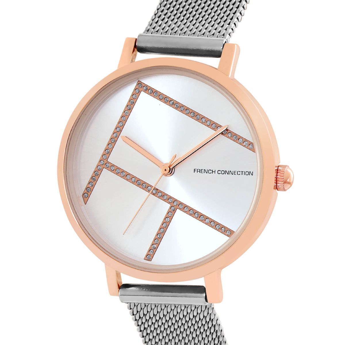 Buy French Connection Silver Analogue Watch For Women (FCN00012K) Online