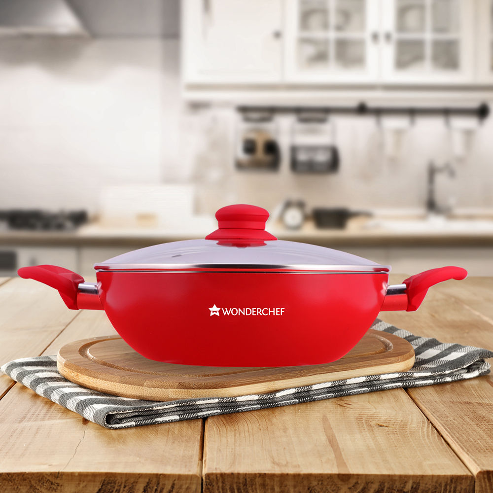 Wonderchef Royal Velvet Individual - Wok With Lid 24cm: Buy Wonderchef ...
