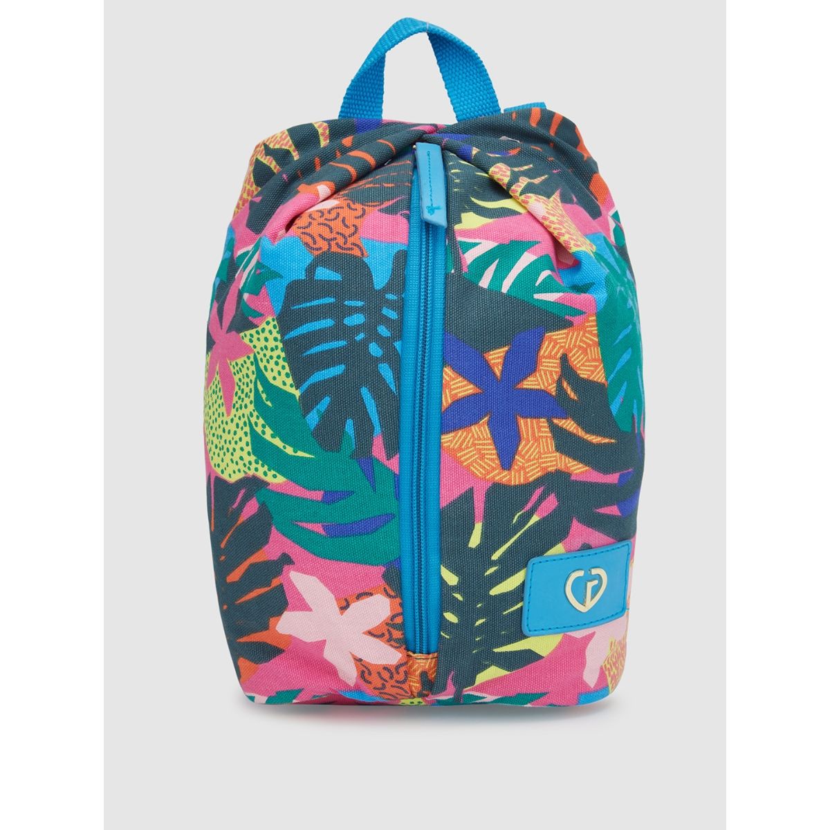 Buy Caprese Octavia Backpack Small Blue & Multi-Color Online