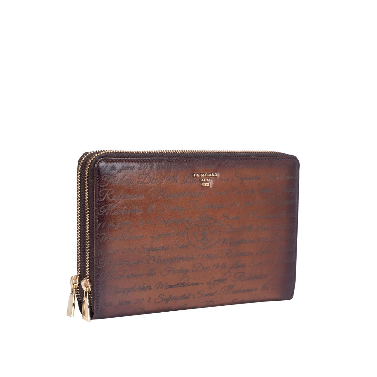 Buy Da Milano Genuine Leather Brown Pouch Online