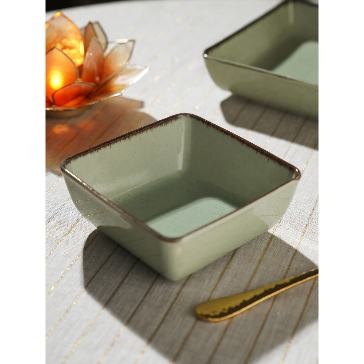 Pure Home + Living Mint Green Square Porcelain Platter: Buy Pure Home ...