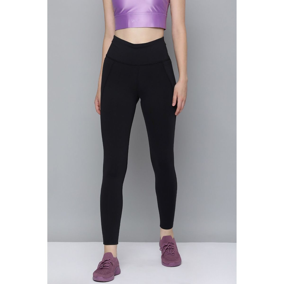 Buy Reebok Womens Black Lux Tights Online