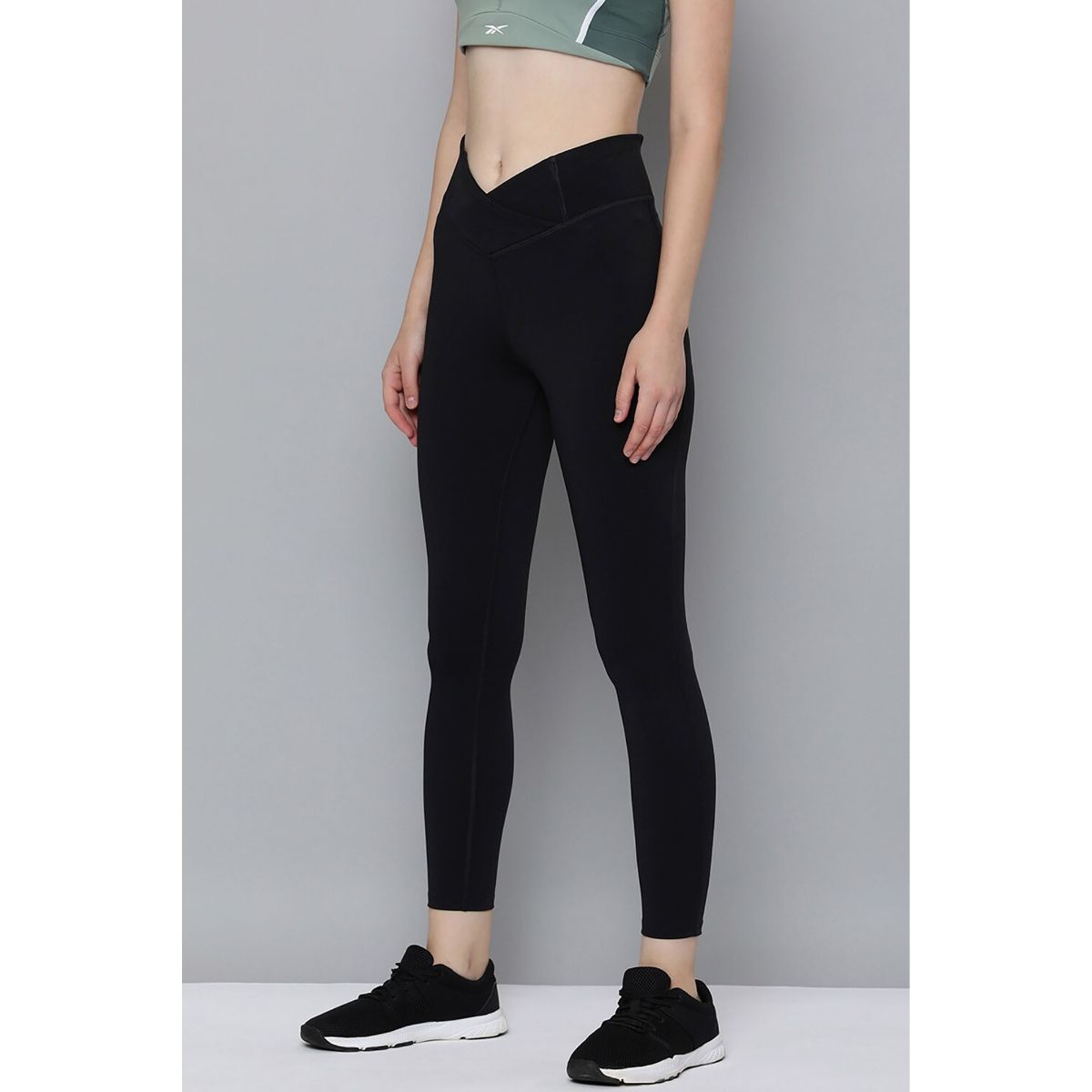 Buy Reebok Womens Black Pp Basic High Rise Tights Online