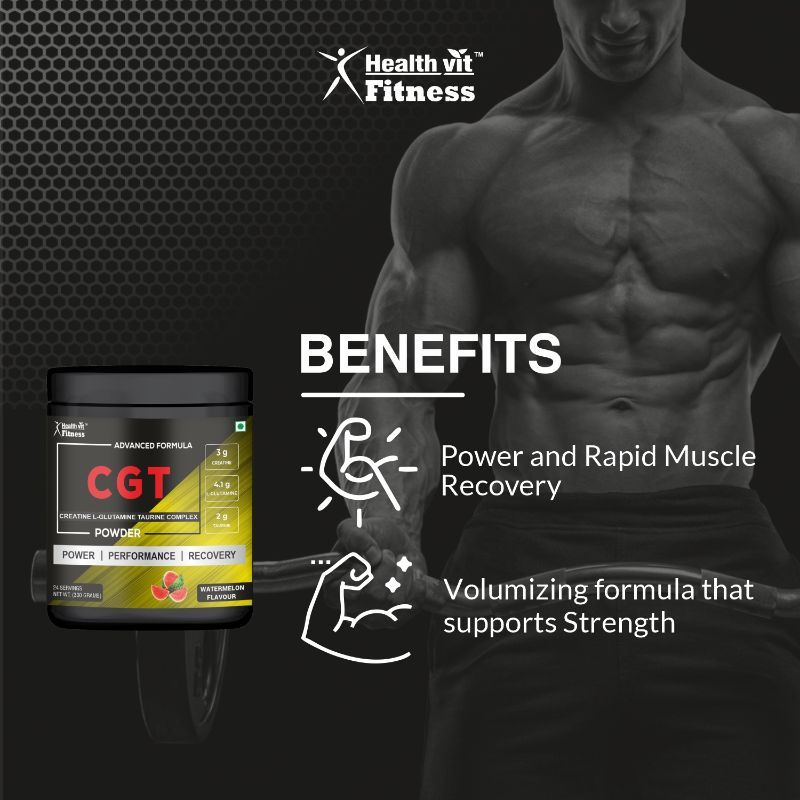 Healthvit Fitness Advanced CGT Watermelon Flavour Powder - (24 Servings ...