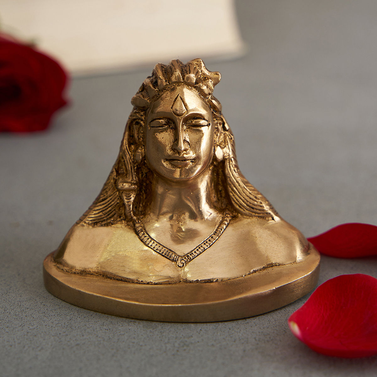 Buy DecorTwist Brass Handmade Adiyogi Shiv Shankar Idol Murti Idol ...