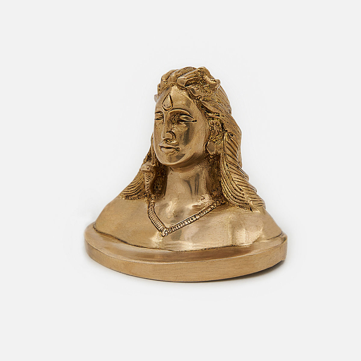 Buy DecorTwist Brass Handmade Adiyogi Shiv Shankar Idol Murti Idol ...