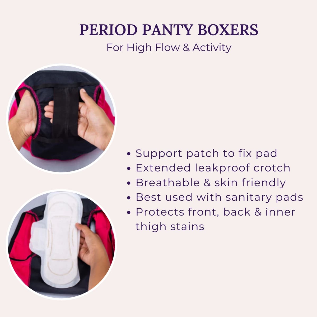 Adira Pack of 2 Period Boxers - Maroon: Buy Adira Pack of 2 Period ...