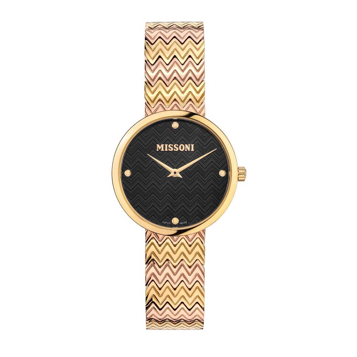 Buy Missoni Watches Analog Black Dial Women Watch - MWY201221 Online