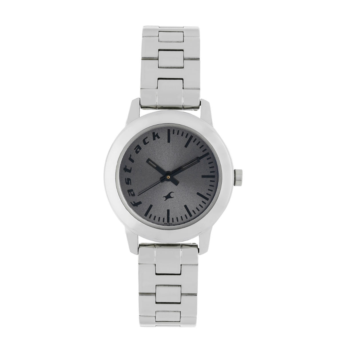 Buy Fastrack Fundamentals Grey Dial Stainless Steel Strap Watch Online