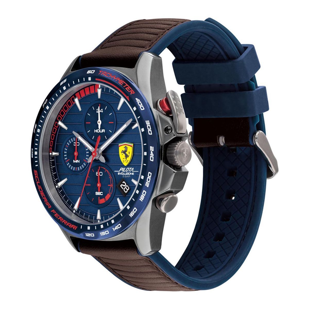 Buy Scuderia Ferrari Pilota Evo Turbo 0830848 Chronograph Blue Dial ...