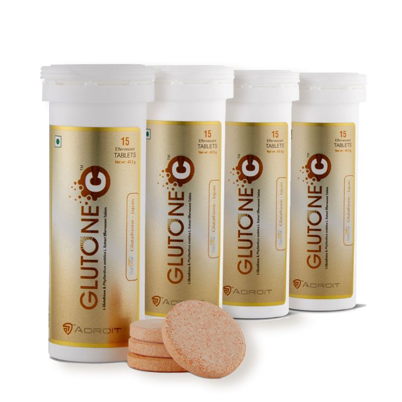 Glutone C Setria Glutathione - Japan 500mg & Natural Vit C Tablets for ...