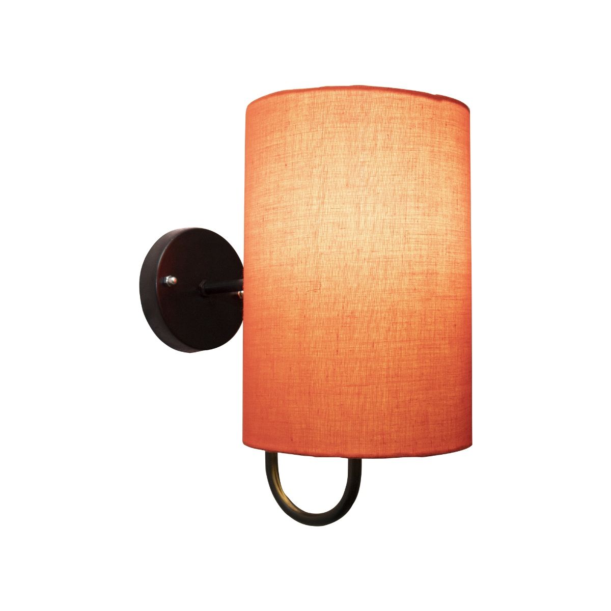 Buy Homesake Wall Metal Gooseneck Orange Cylinder Shade Online