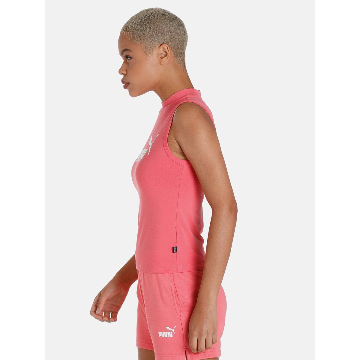 Puma Ess Slim Logo Womens Pink Tank Top Buy Puma Ess Slim Logo Womens Pink Tank Top Online At