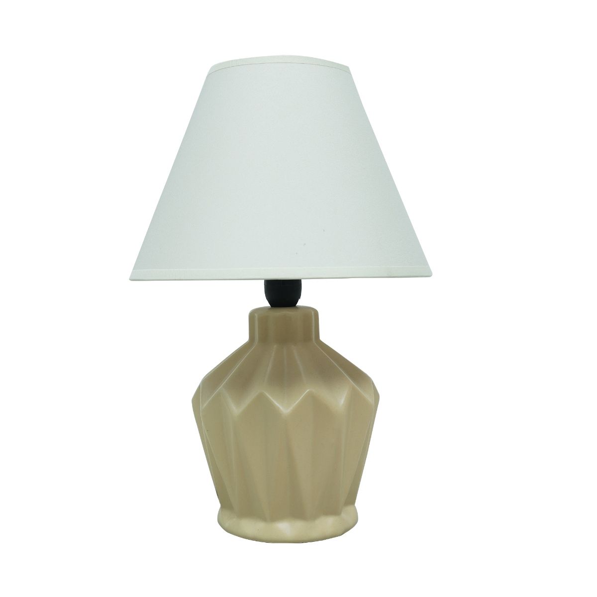 Buy Homesake Modern Small Ceramic Table Lamp, Beige Online
