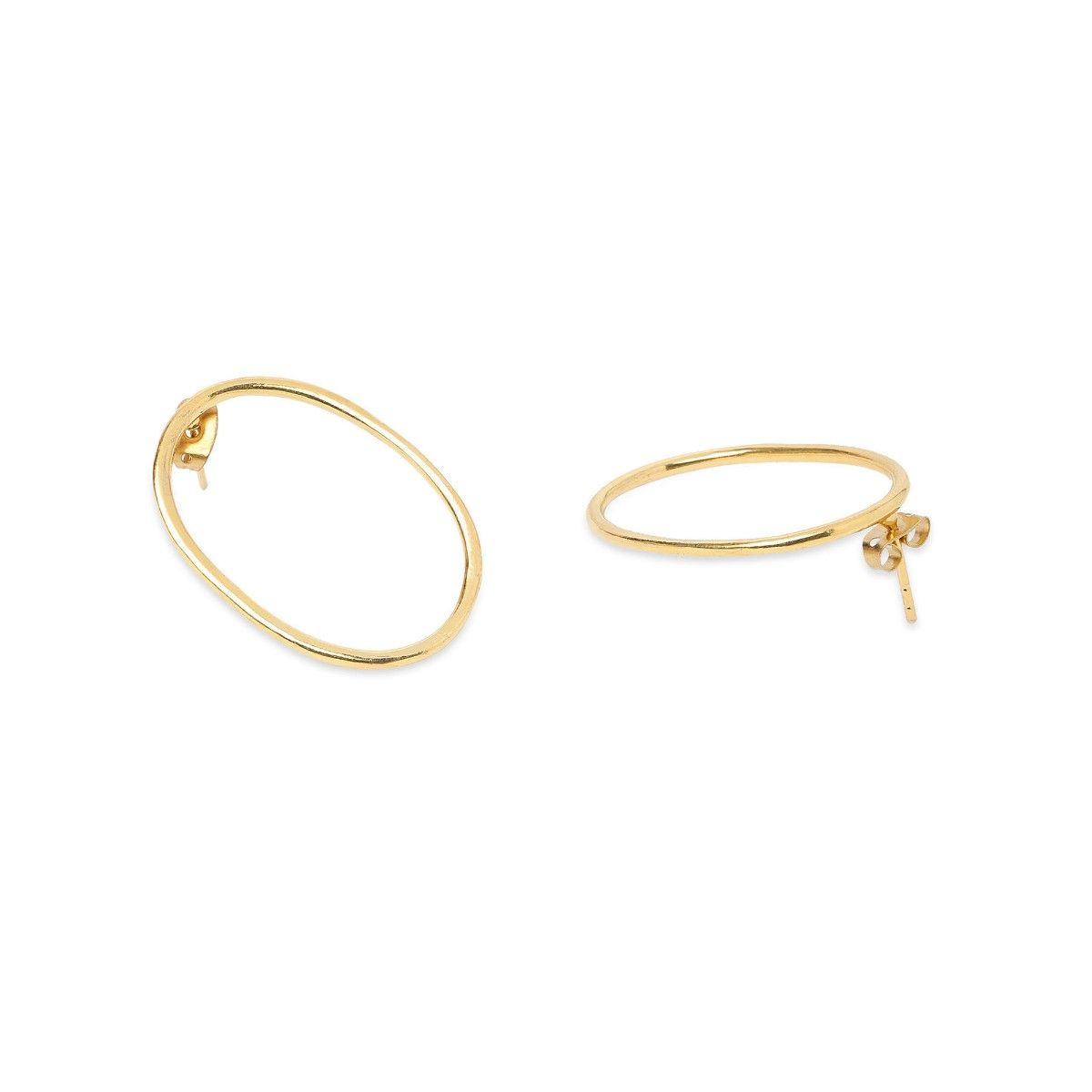 Buy Circular Drop Earrings with Push Back Closure Online