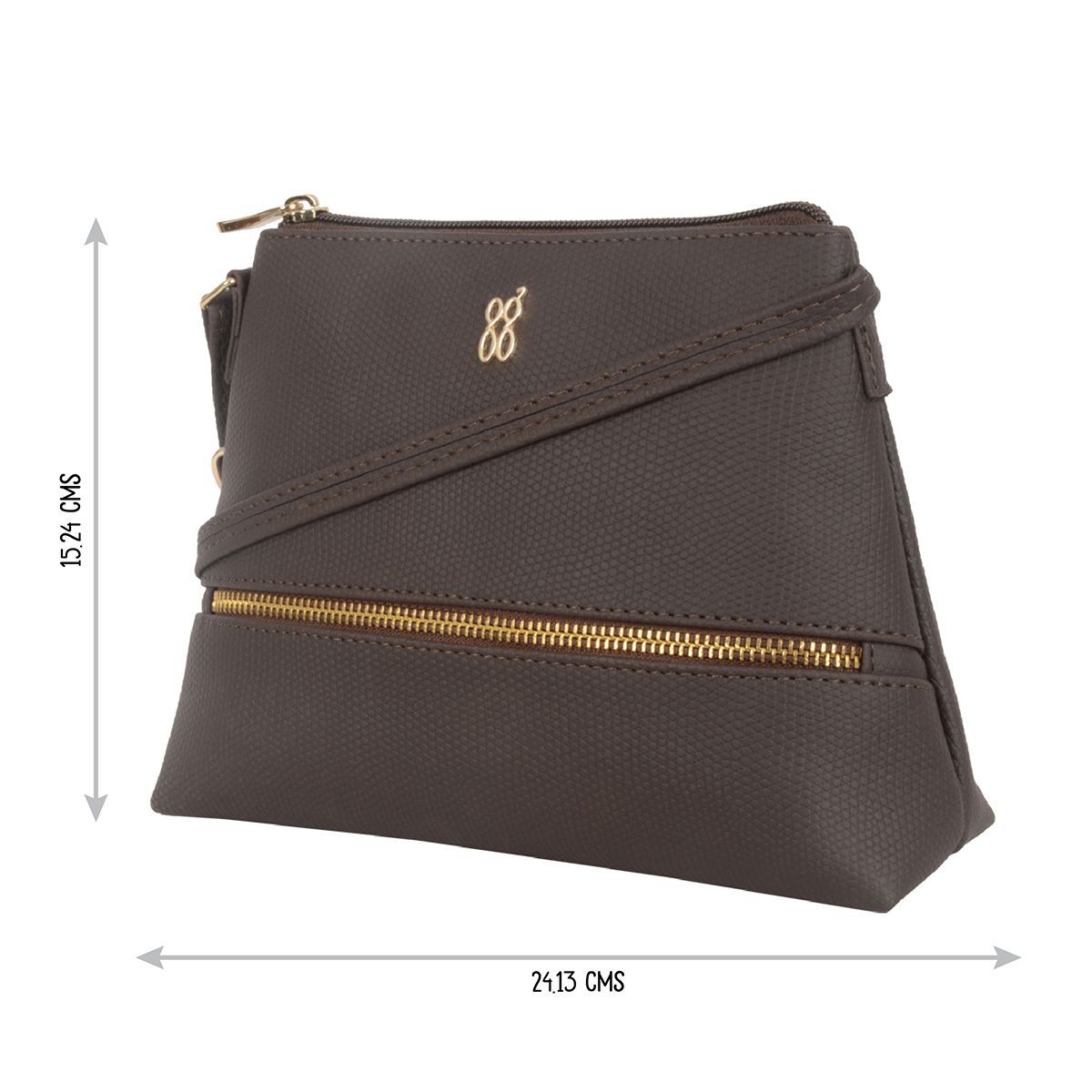 Buy Baggit Lupin Brown Sling Bag Online