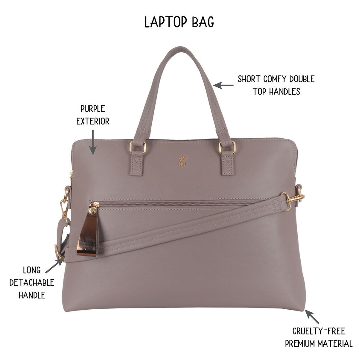 Buy Baggit Many Purple Laptop Bag Online