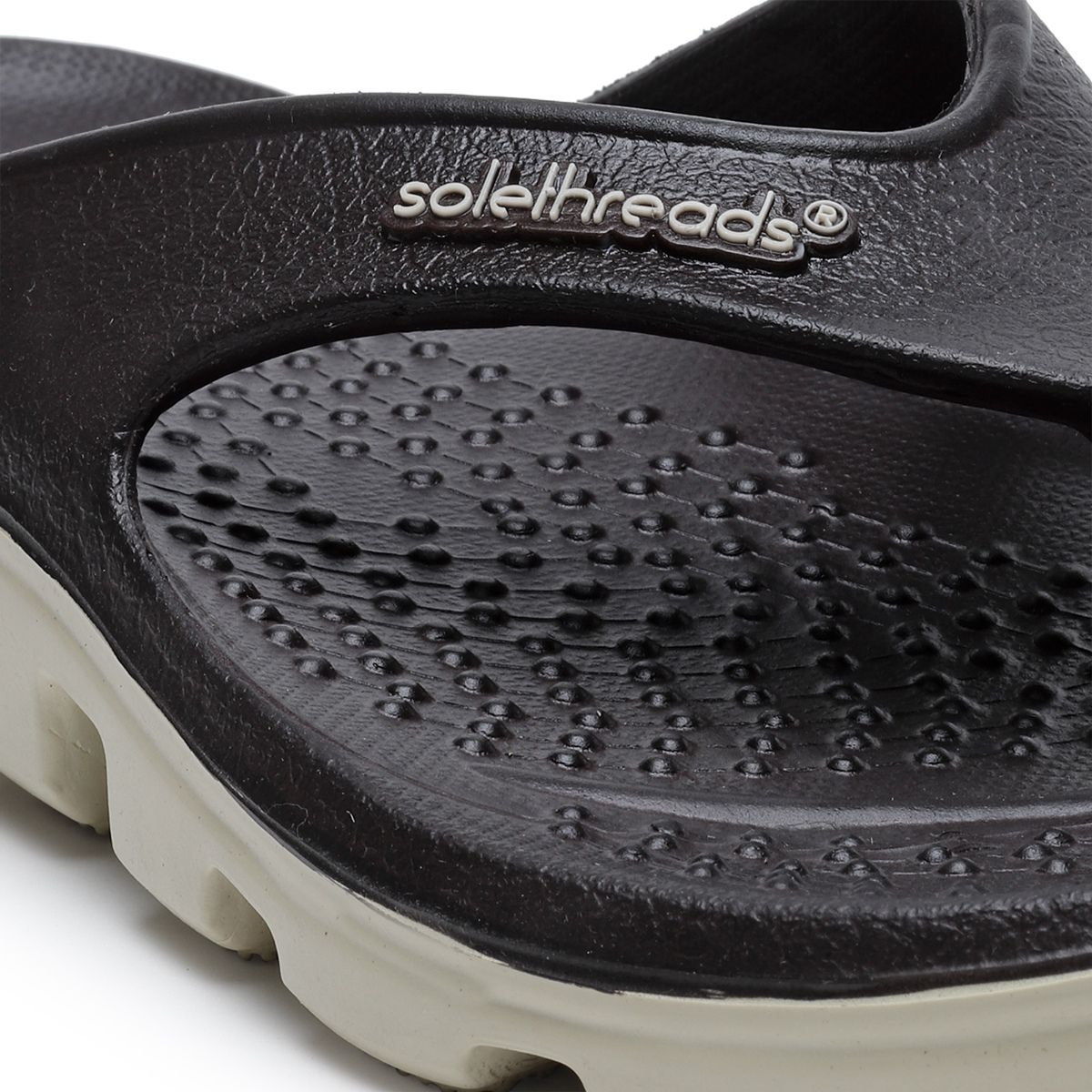 SOLETHREADS Active-ortho Brown Solid Women Flip Flops: Buy SOLETHREADS Active-ortho Brown Solid ...