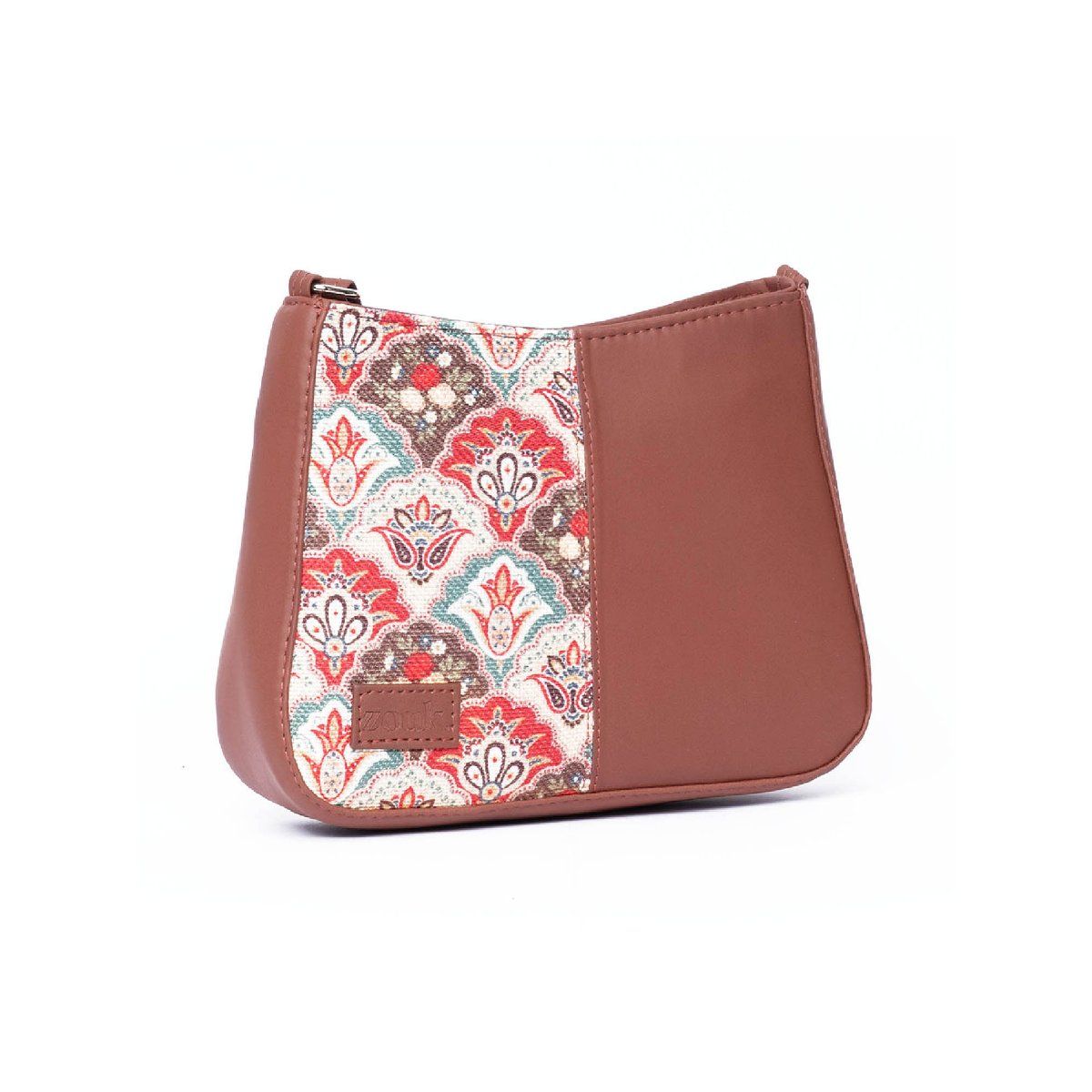 Zouk Multi-Color Handcrafted Vegan Leather Sling Bag For Women: Buy ...