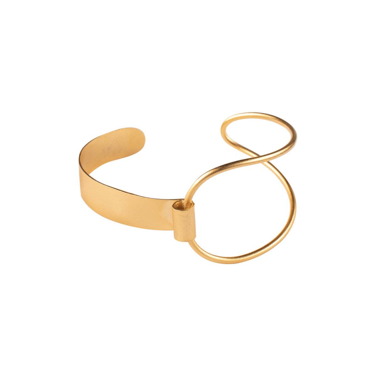 Buy Ethnic Andaz Alpha Hand Cuff Gold Kada Online