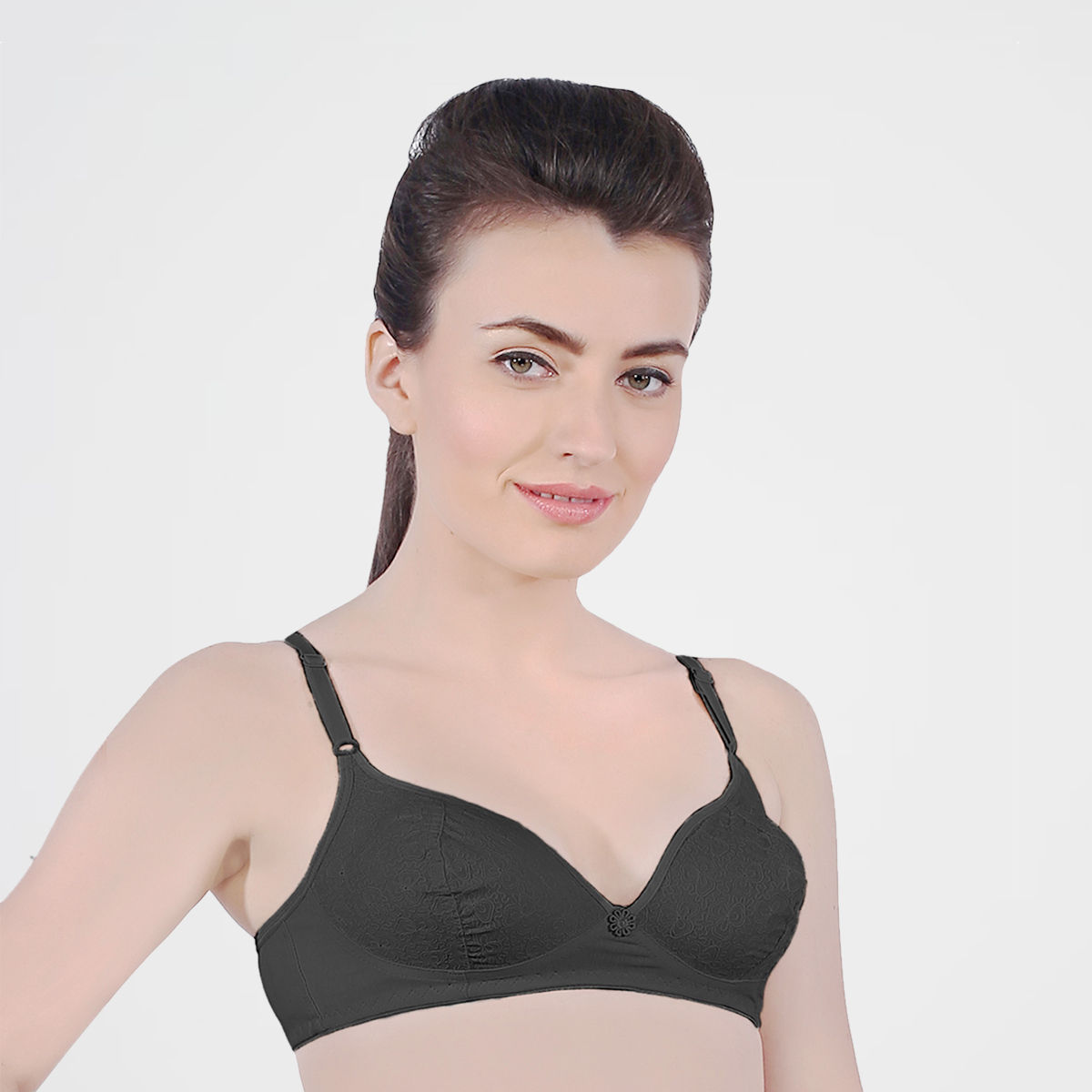Buy Sonari Kanya Women's Regular Bra - Black (36B) Online